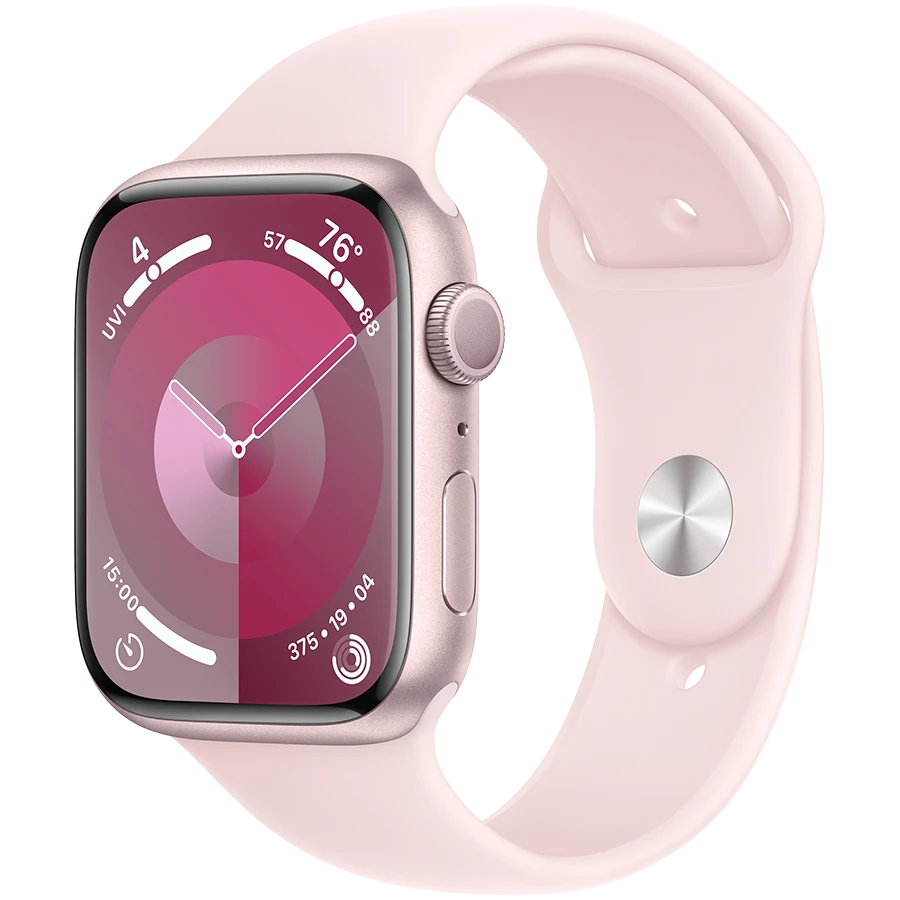 Buy Apple Watch Series 9 GPS, 45mm, Pink, Light Pink Sport Band, M/L