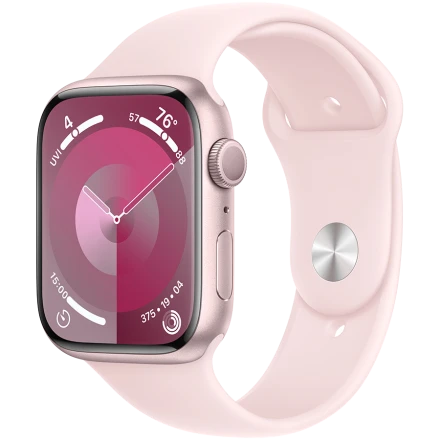 Buy Apple Watch Series 9 GPS, 45mm, Pink, Light Pink Sport Band, M/L
